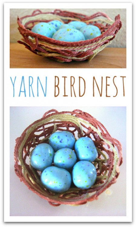 Yarn Bird Nest Craft - No Time For Flash Cards