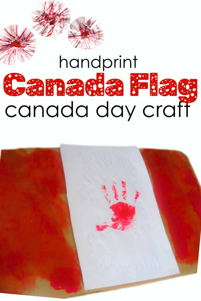 Canada Flag Canada Day Craft - No Time For Flash Cards