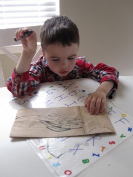 Panda Bear Craft - Paper Bag Puppet - No Time For Flash Cards