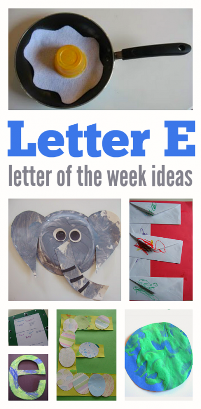 Letter of The Week - Letter E Theme - No Time For Flash Cards