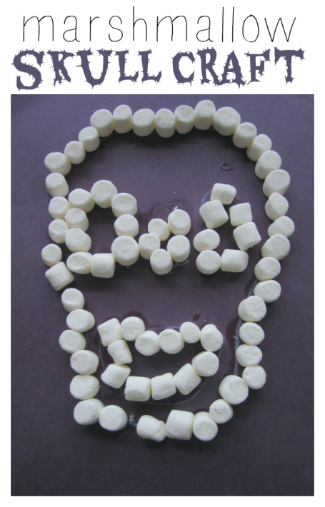 Marshmallow Skull Craft - No Time For Flash Cards