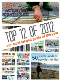 Top 12 of 2012 { Popular Kids Craft Posts}