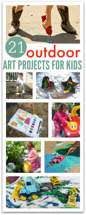 21 Outdoor Art Projects For Kids - No Time For Flash Cards