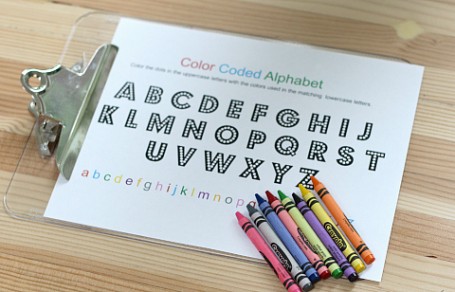 Alphabet Coloring Sheet - Free Printable - No Time For Flash Cards