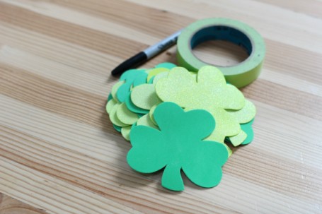 Shamrock Number Line Scavenger Hunt - No Time For Flash Cards