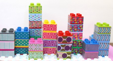 Washi Tape Lego Duplo Blocks!