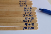 Easy DIY Pocket Chart & Math Activity - No Time For Flash Cards