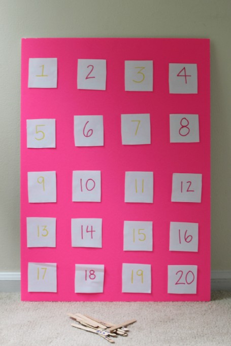 Easy DIY Pocket Chart & Math Activity - No Time For Flash Cards