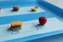 Letter Sounds Tray Activity - with familiar foods! - No Time For Flash ...