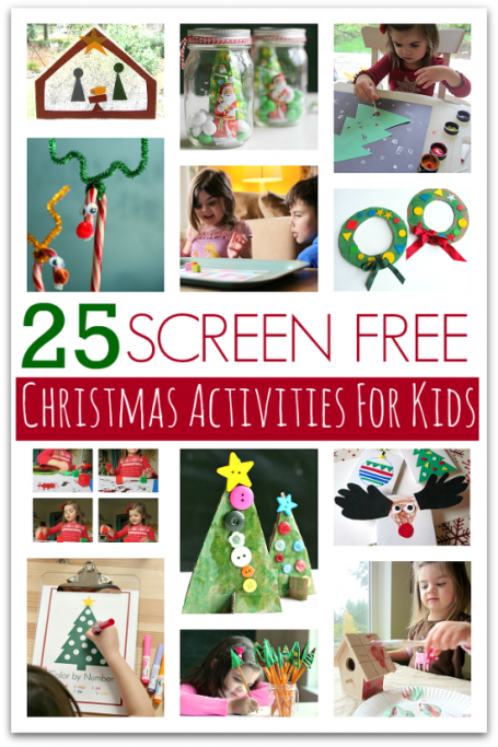 25 Screen Free Christmas Activities For Kids - No Time For Flash Cards