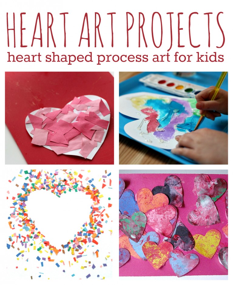 11 Heart Art Projects For Kids - No Time For Flash Cards