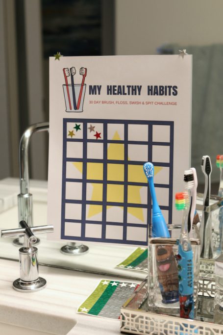 Healthy Habits Challenge and FREE Printable Sticker Chart - No Time For ...