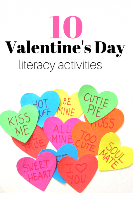 Valentine's Day Literacy Activities - No Time For Flash Cards