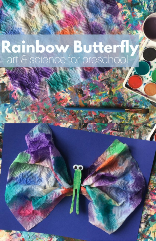 Crafting with Science: Rainbow Butterfly - No Time For Flash Cards