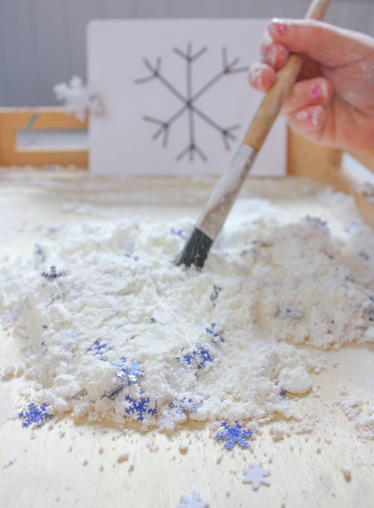 Fake Snow Writing Tray: A Pre-Handwriting Activity - No Time For Flash ...