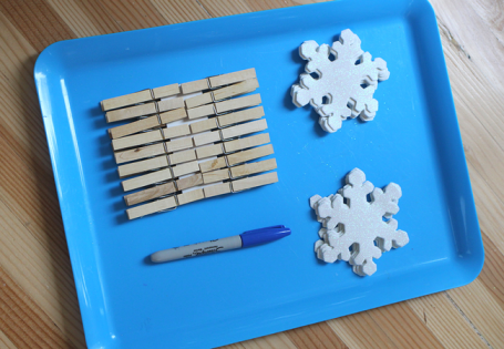 Snowflake Math Center Activity - No Time For Flash Cards
