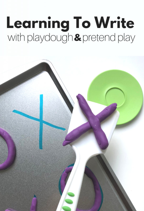 Learning To Write With Playdough - No Time For Flash Cards