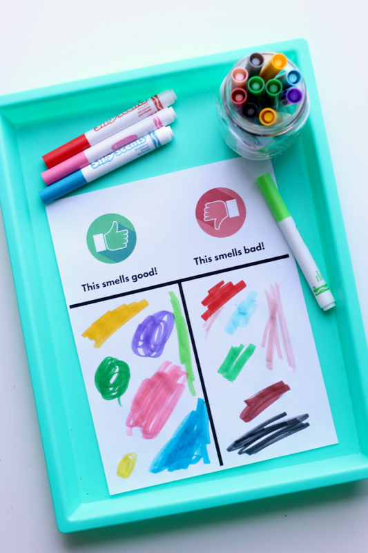 Sense of Smell Activity - with Crayola's New Silly Scents Markers - No ...