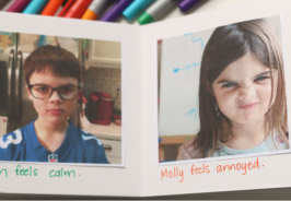 DIY Emotions Book For Preschool - No Time For Flash Cards