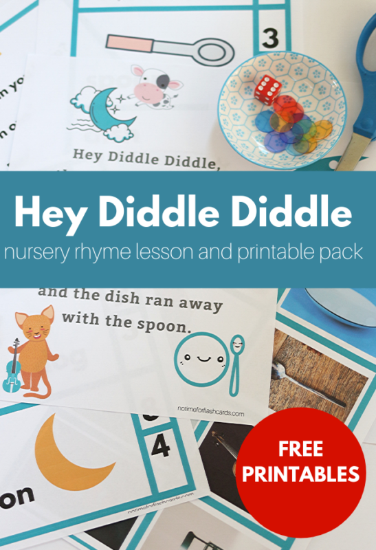 Hey Diddle Diddle Lesson Plan and Crafts - No Time For Flash Cards