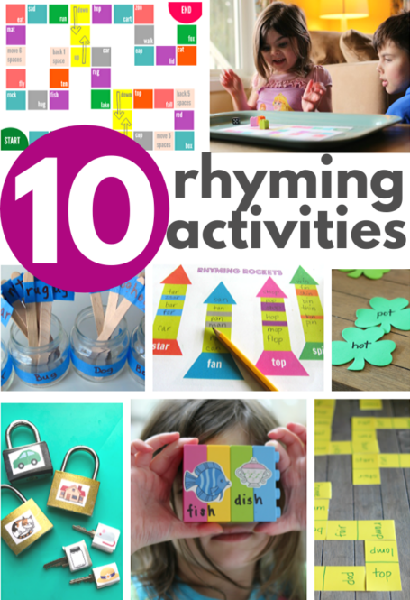 10 Early Literacy Rhyming Activities - No Time For Flash Cards