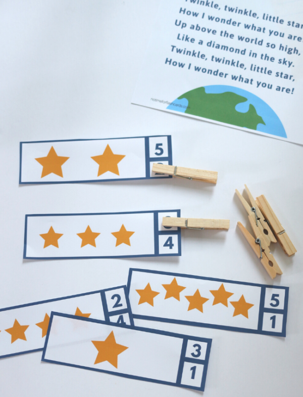 Twinkle Twinkle Little Star Lesson Plan - Free Printables - No Time For ...