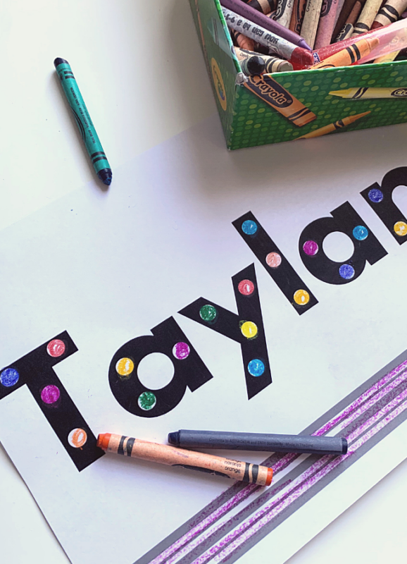Preschool Lesson Plan About Names - No Time For Flash Cards