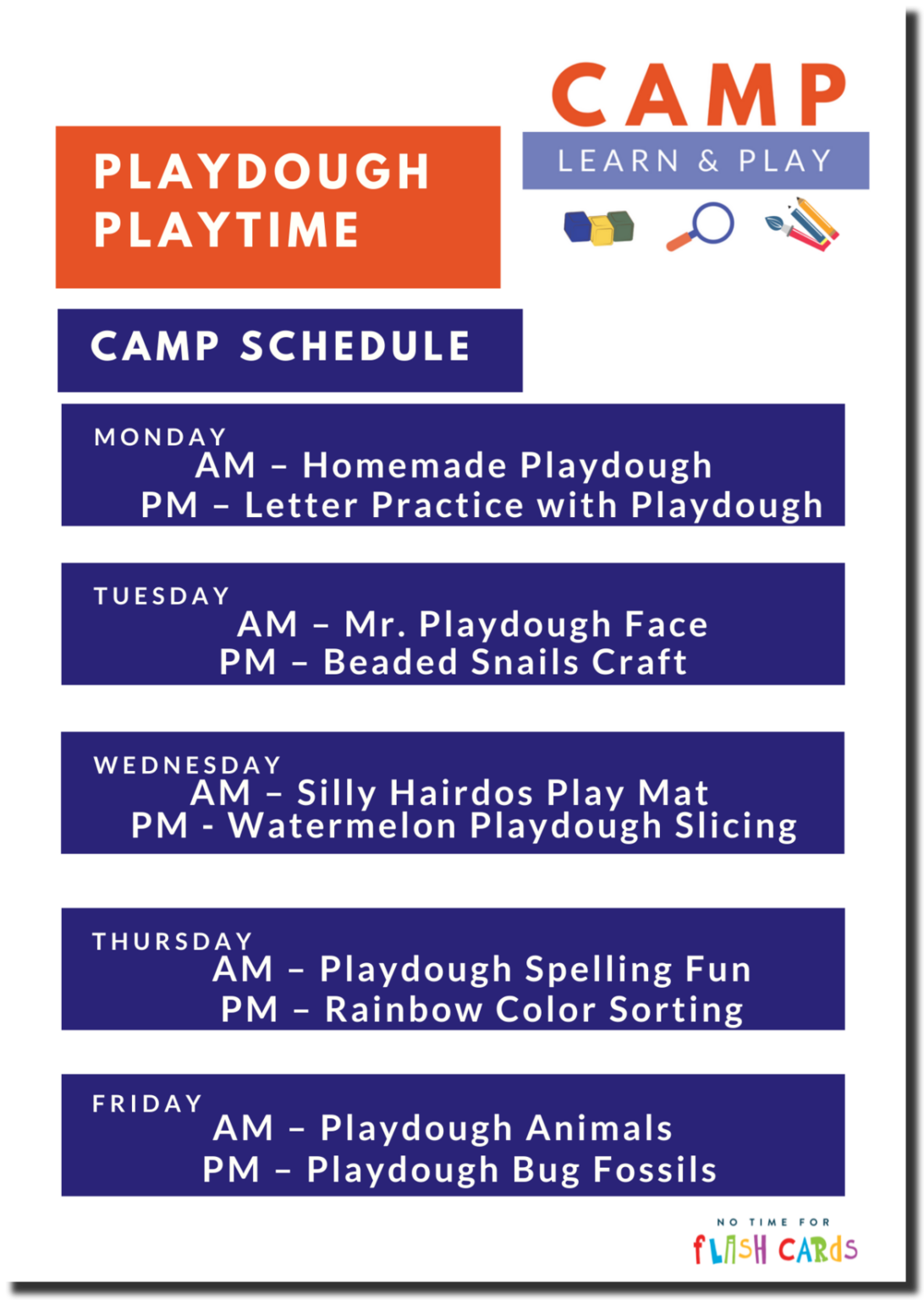 Camp Learn & Play - Playdough Playtime - No Time For Flash Cards