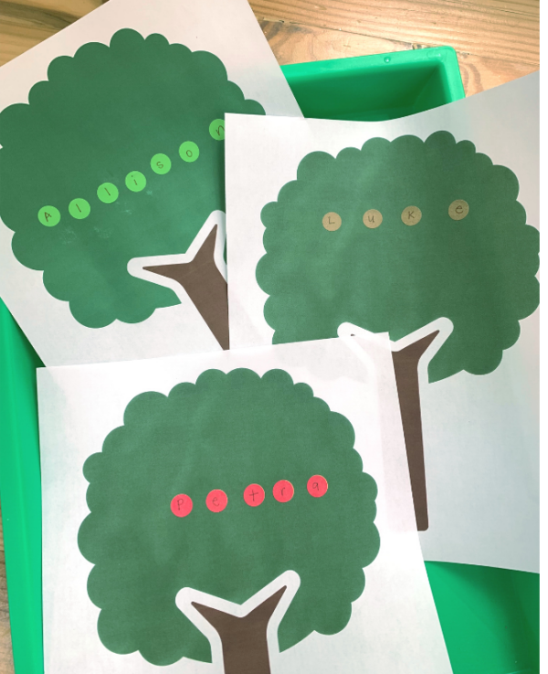 Mini Eraser Name Activity - No Time For Flash Cards
