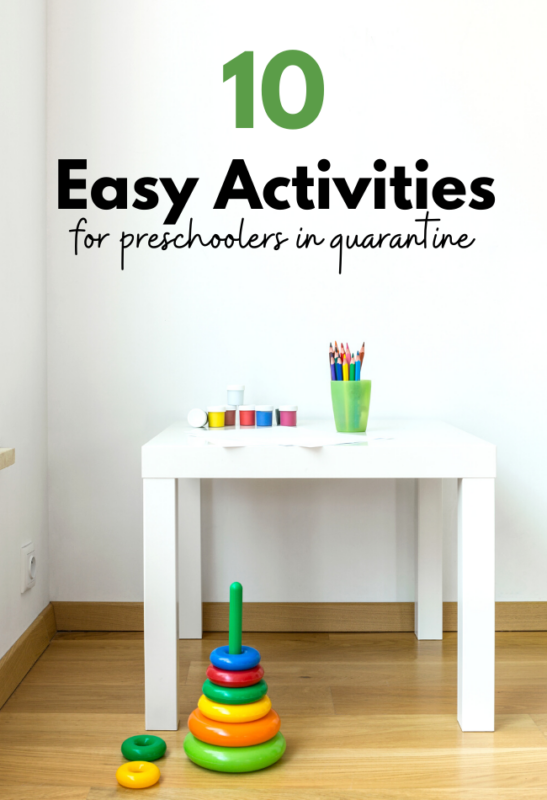 Activities For Preschoolers In Quarantine - No Time For Flash Cards