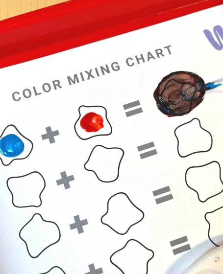 Free Printable Color Mixing Activity - No Time For Flash Cards