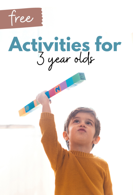 Free Activities For 3 Year Olds - No Time For Flash Cards