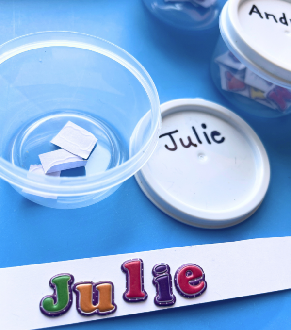 Learn how to spell names with Name Jars! - No Time For Flash Cards