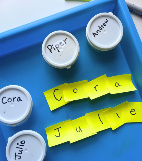 Learn how to spell names with Name Jars! - No Time For Flash Cards