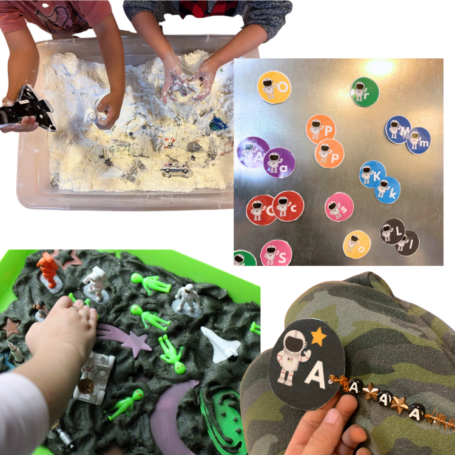 Space Themed Center Activities for PreK - No Time For Flash Cards