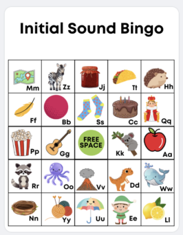 Initial Sound Bingo Game - FREE DOWNLOAD - No Time For Flash Cards