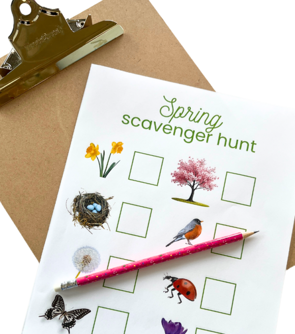 Spring Scavenger Hunt Printable - No Time For Flash Cards